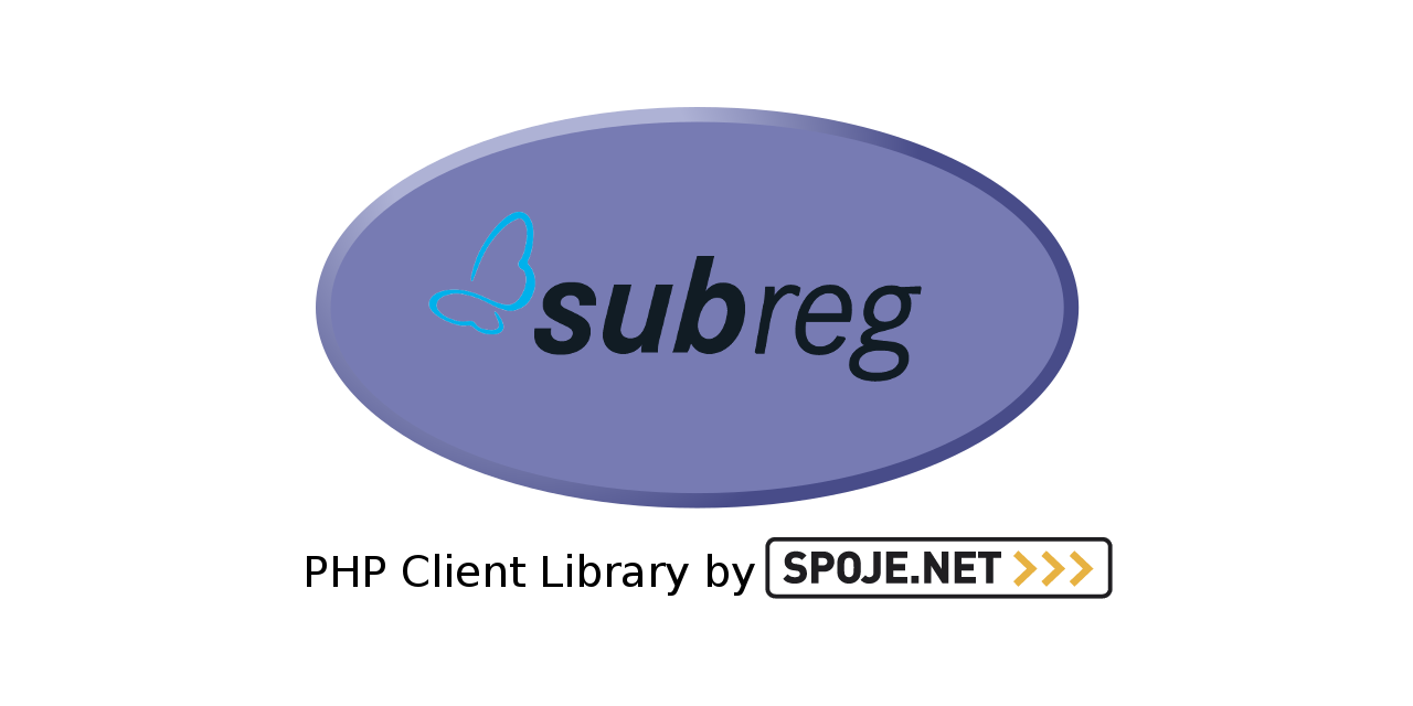 GitHub - Spoje-NET/php-subreg: PHP Client Library for soap.subreg.cz