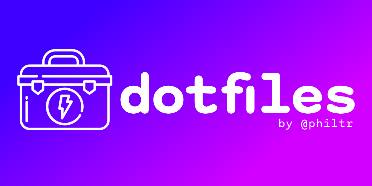 GitHub - philtr/dotfiles: :toolbox: Everything just the way I like it.