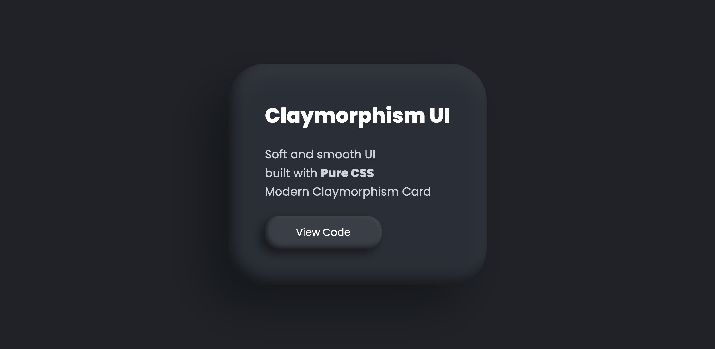 GitHub - DesignCodeWithAV/claymorphism-ui: Dark Claymorphism Card UI ...