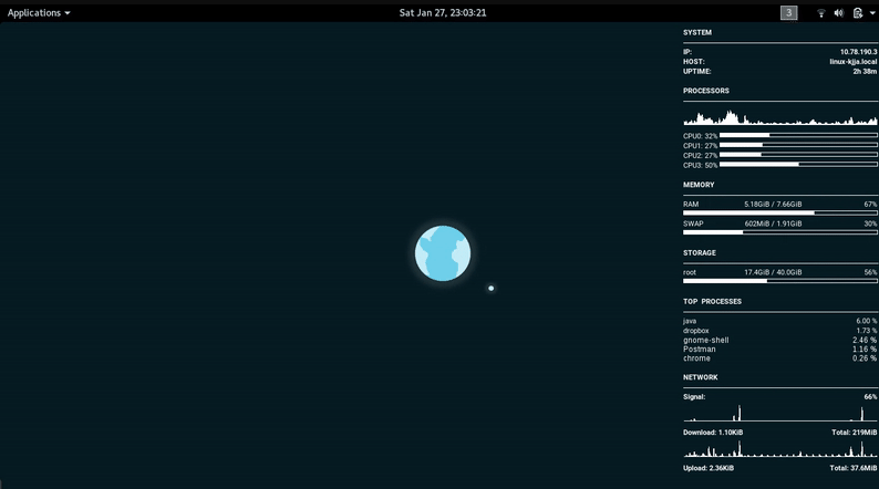 GitHub - Lissy93/conky-system-stats-widget: 🎀 A minimal conky ...