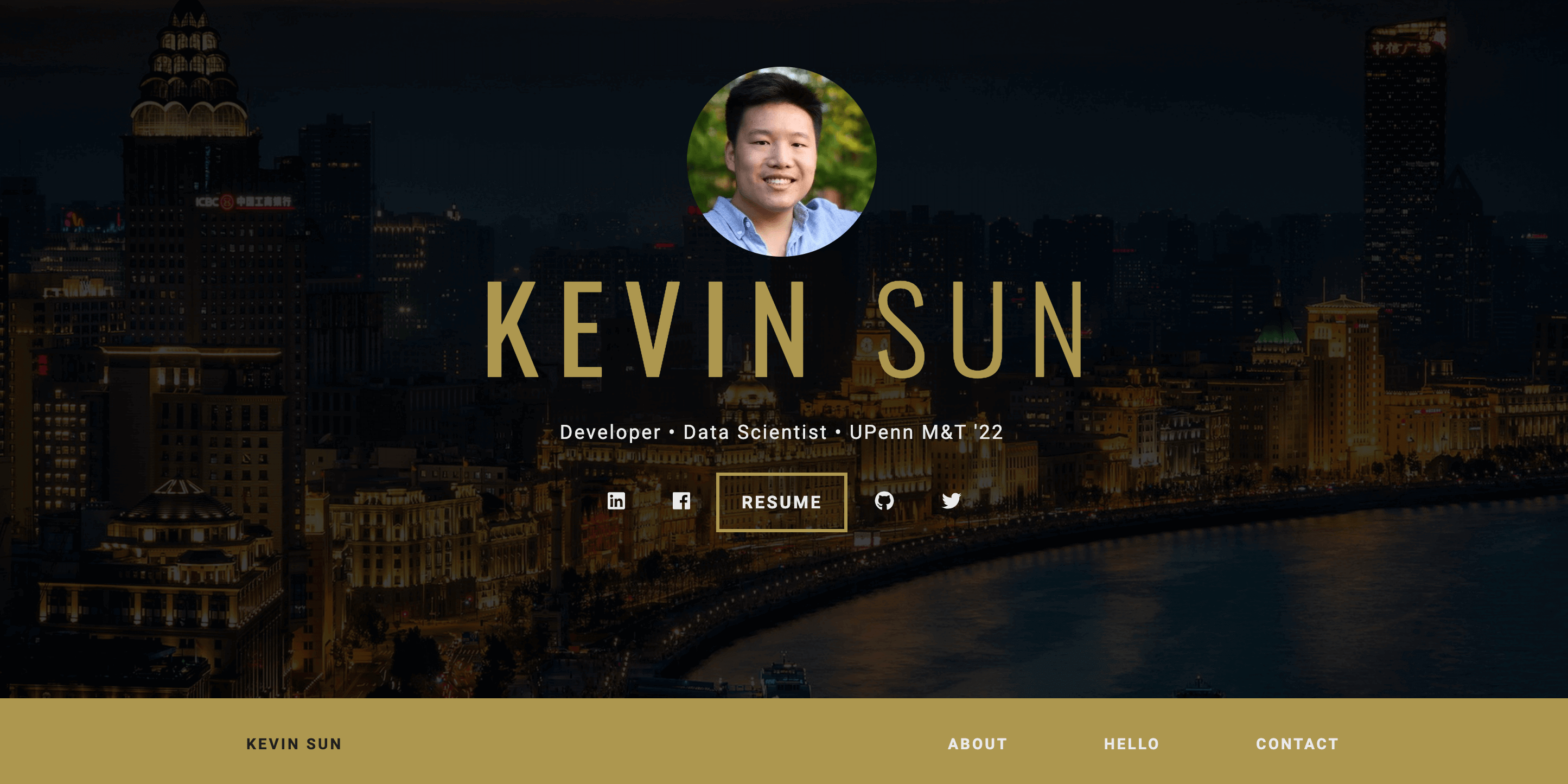 GitHub - ksun0/kevinysun: Personal Website