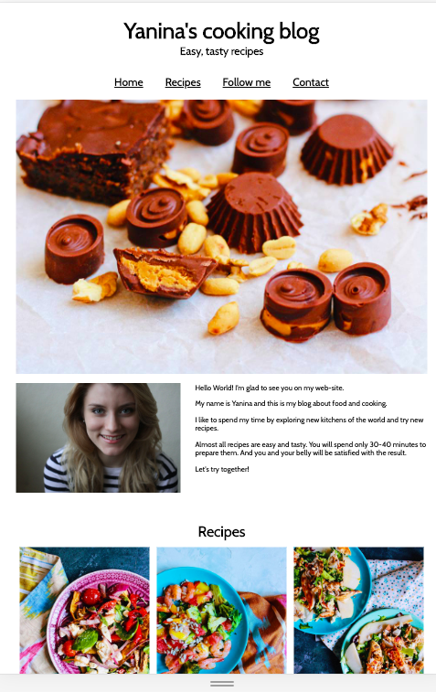 GitHub - YaninaTrekhleb/Yanina-s-cooking-blog