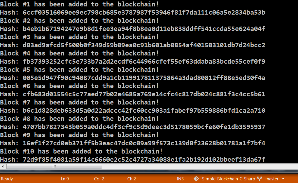 Github Ayidoublesimple Blockchain C Sharp 📘 This Is A C Port From Python Code 🐍 It Uses Sha