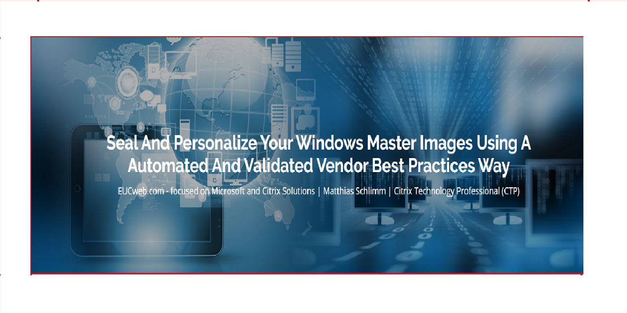 GitHub - EUCweb/BIS-F: Base Image Script Framework (BIS-F)
