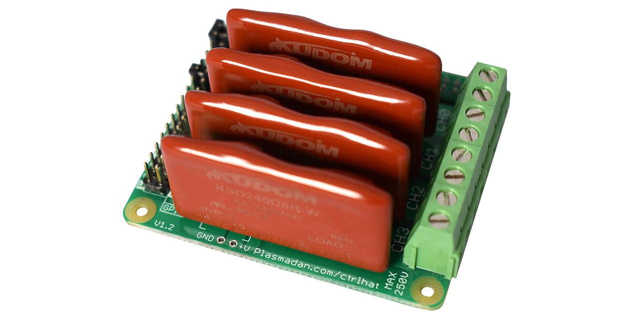 GitHub - plasmadancom/CTRL-HAT: Solid State Relay Module Raspberry Pi ...