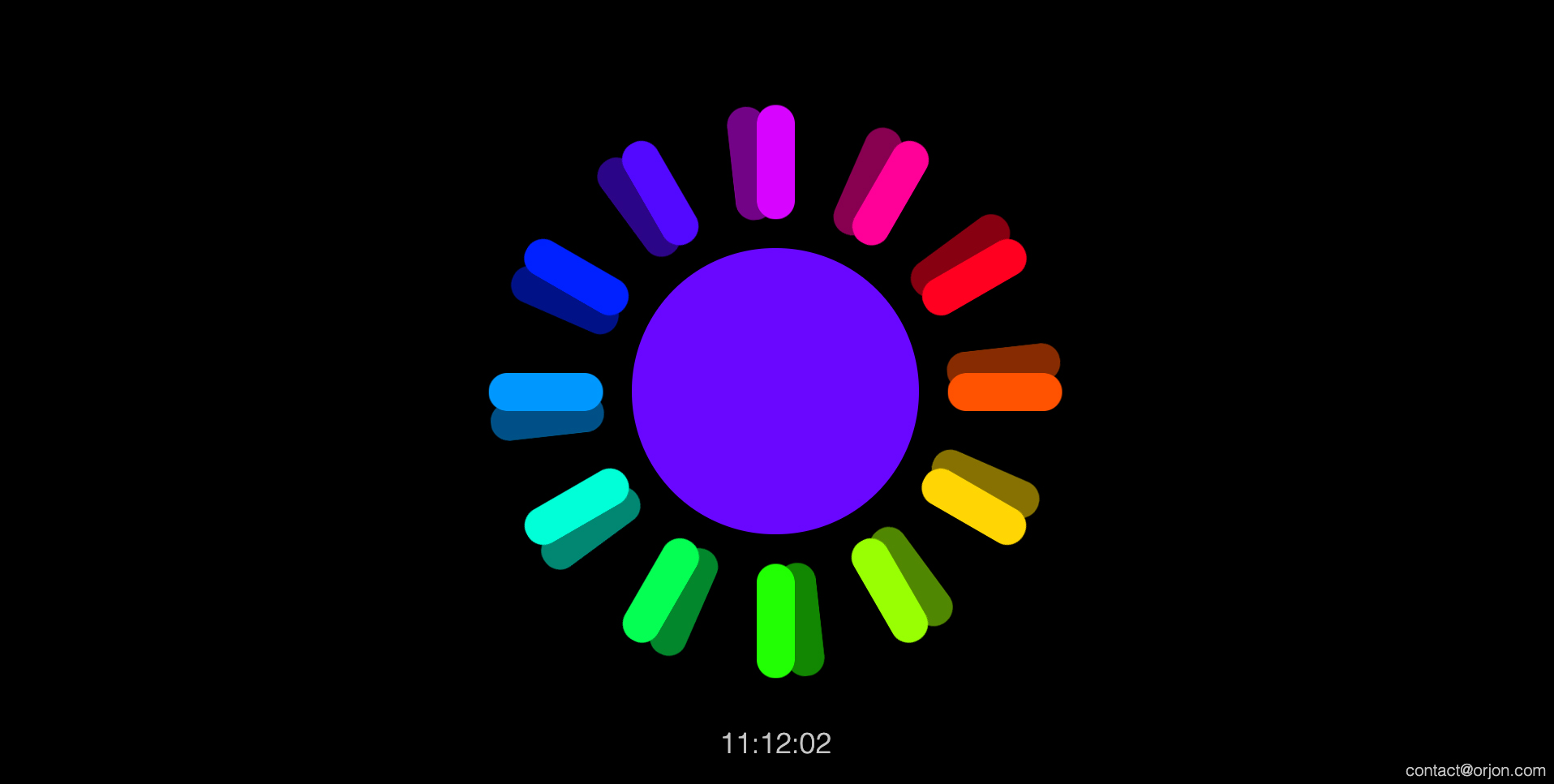 GitHub - orjon/ColorClock: color = time