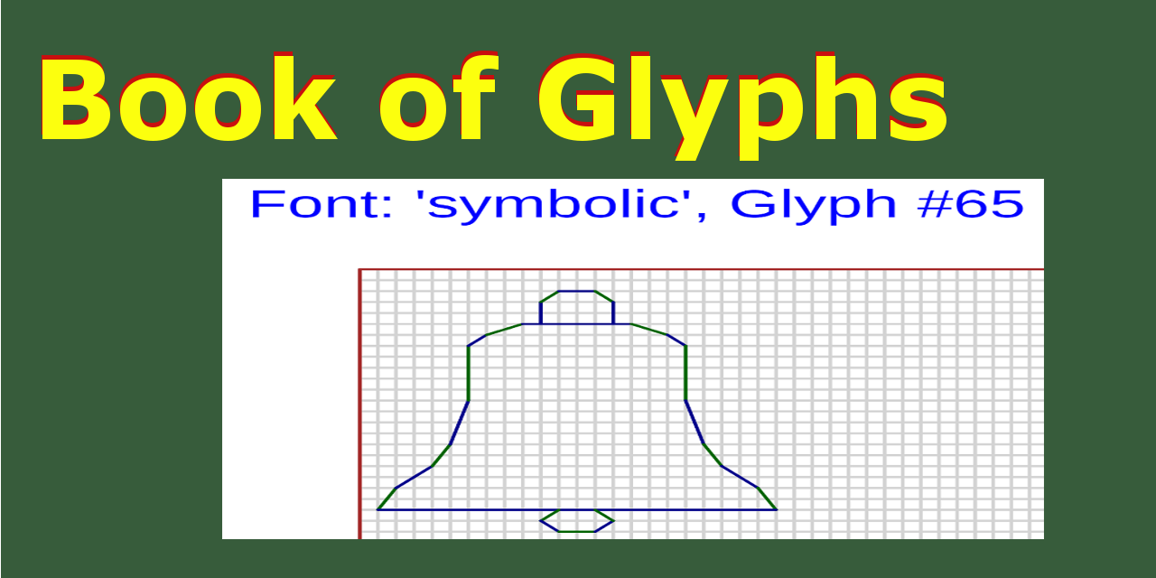 GitHub - soft9000/The-Book-of-Glyphs: Compendium of readily displayable ...