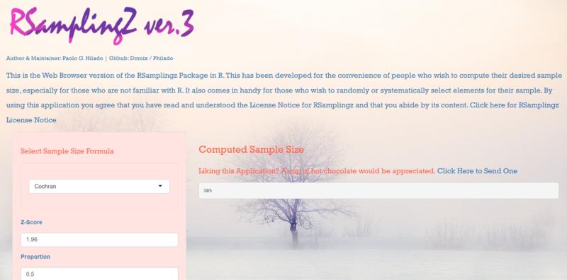 GitHub - Dcroix/RSamplingz: Repository for RSamplingz Package used for ...