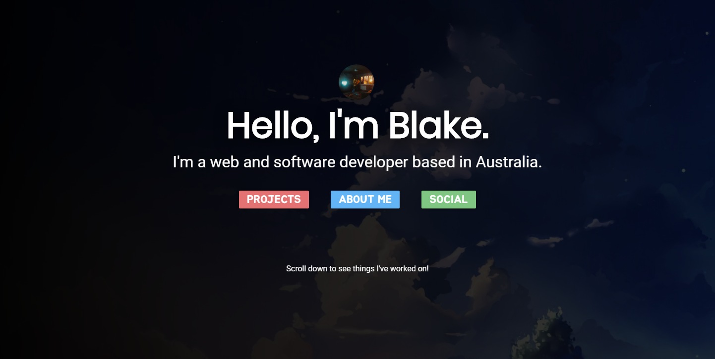 Github Nevvulo Portfolio Personal Portfolio Of My Projects And