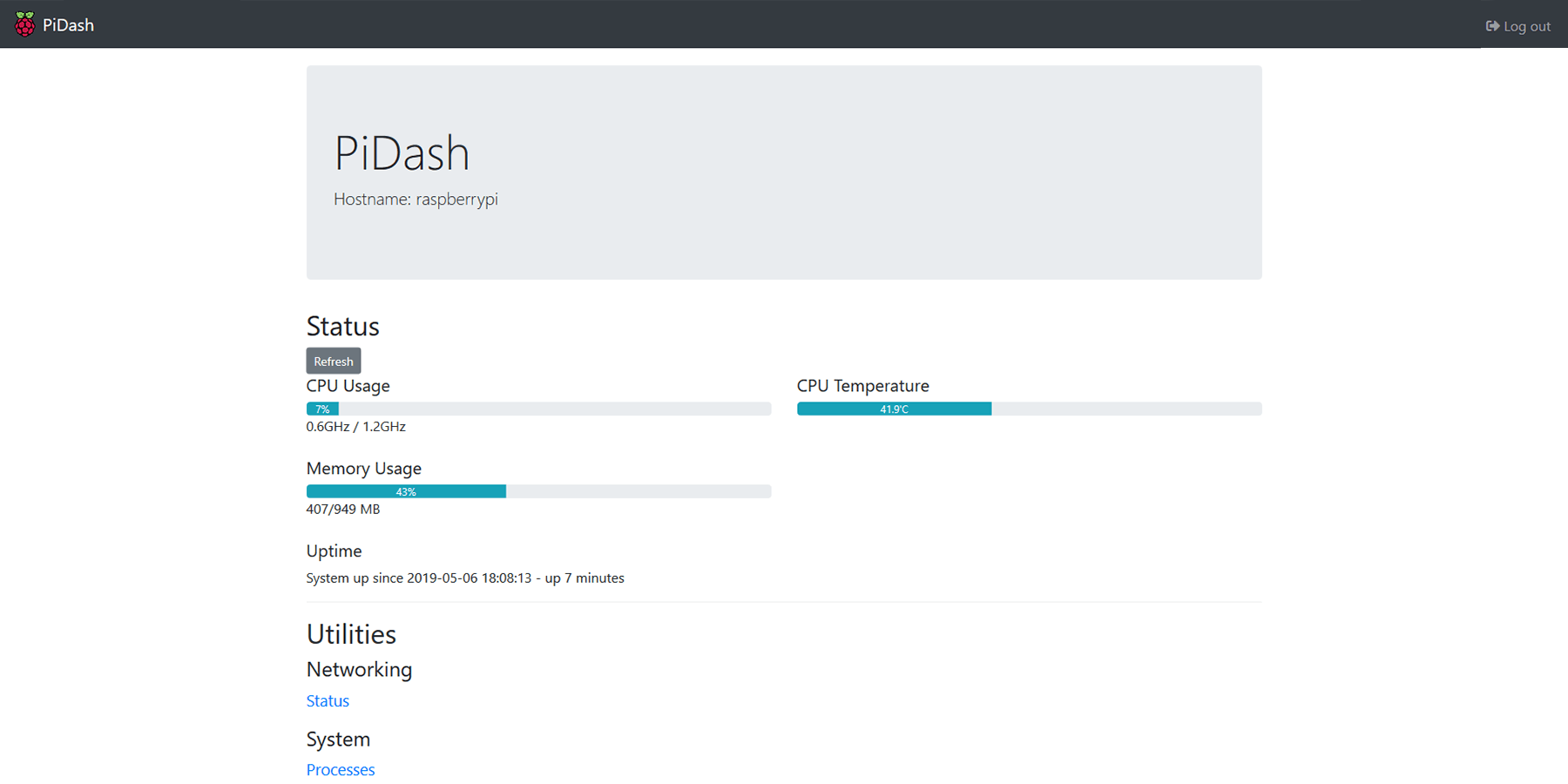 GitHub - chrisx8/pidash: A Flask-based lightweight web dashboard to ...