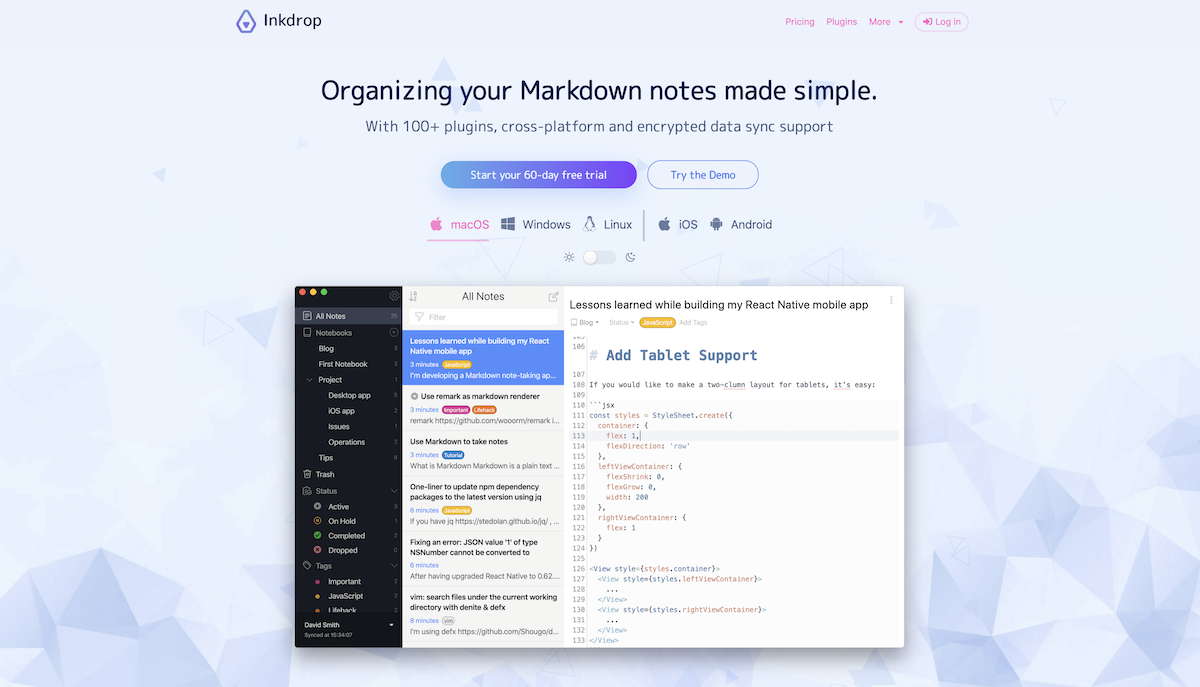 GitHub - inkdropapp/top: The top page of Inkdrop website