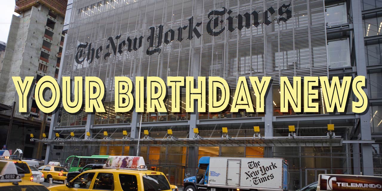 GitHub - mauabe/your-birthday-news: Give us your birth day, we'll give ...