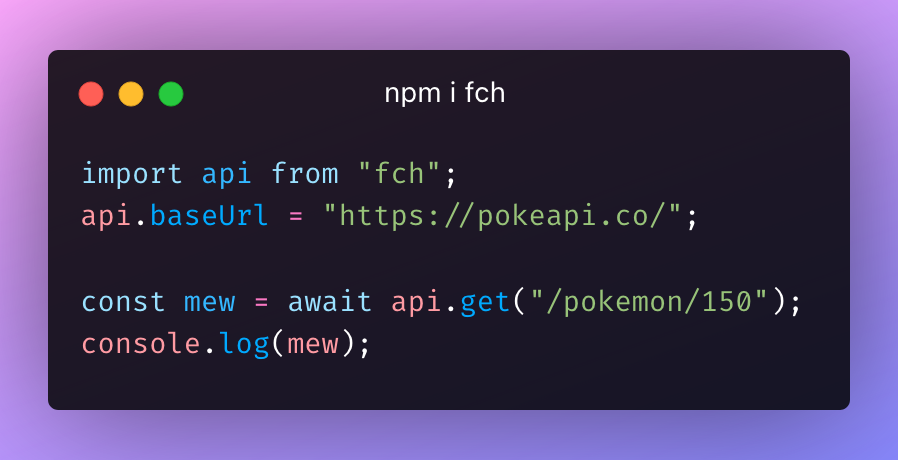 GitHub - franciscop/fetch: fetch() greatly improved