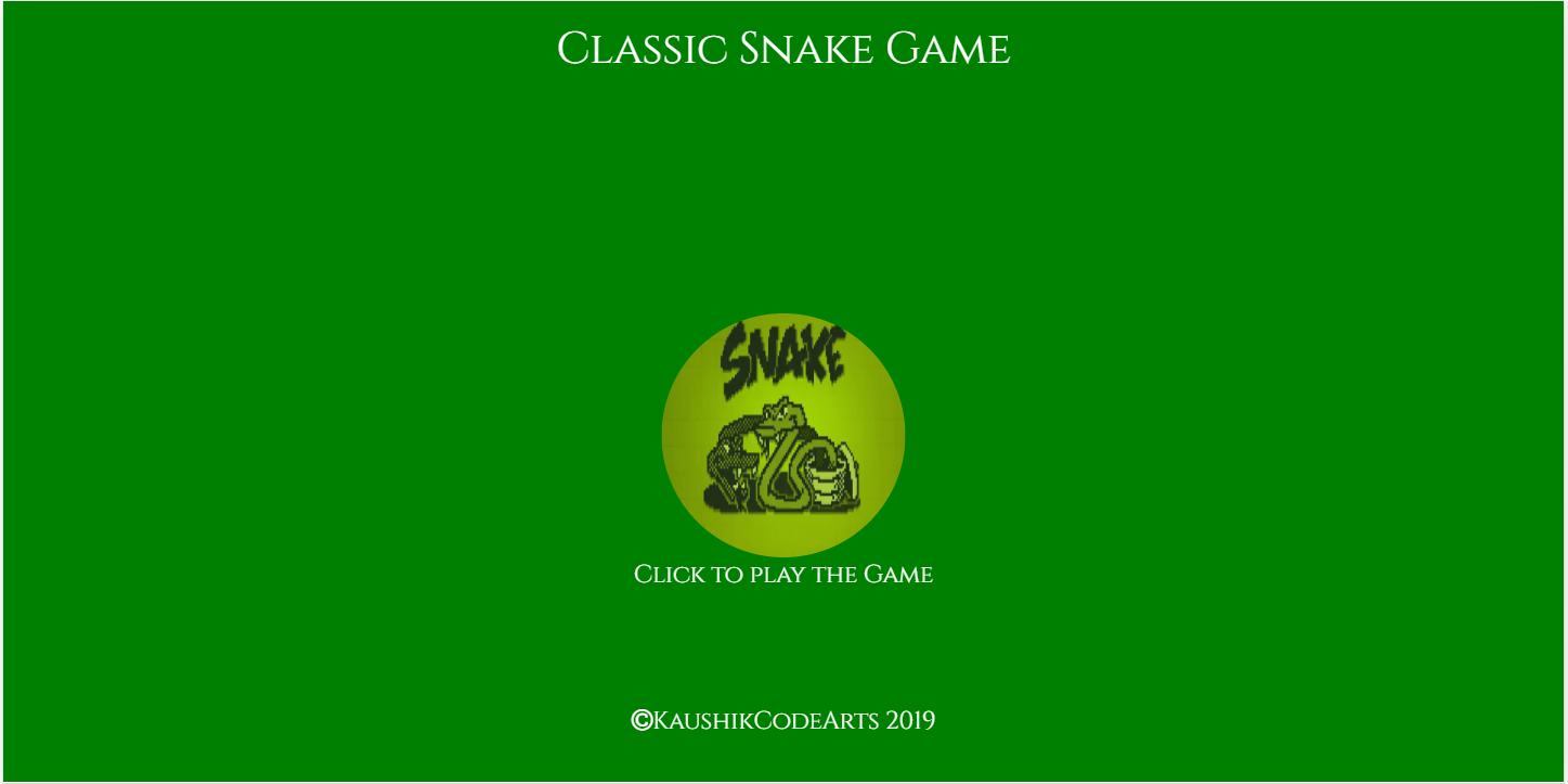 GitHub - KaushikDev/snake: Enjoy the classic Snake Game