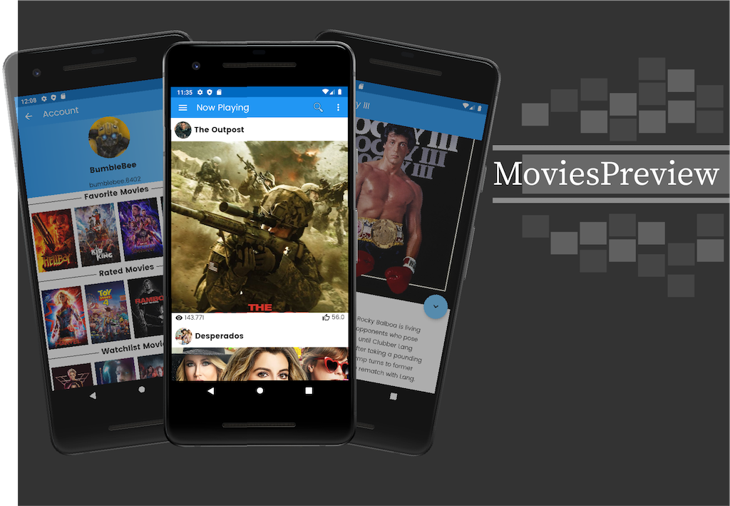 GitHub - perettijuan/moviespreview: An application to show movies data based on TheMovieDB API.