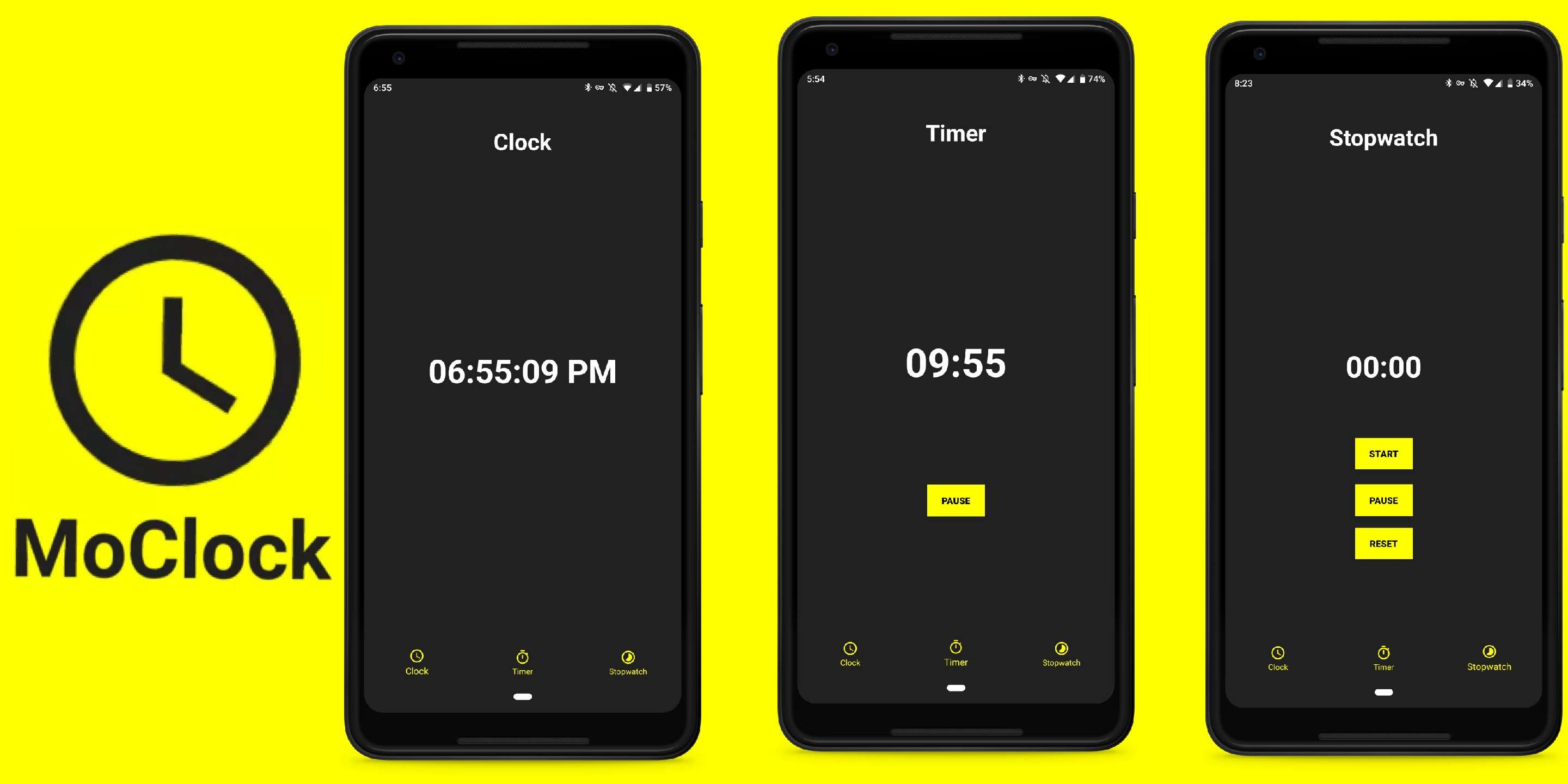 GitHub - GittyMac/MoClock: A small, minimal clock app.