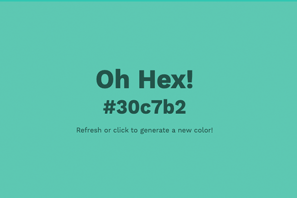 GitHub - scrabill/hex-color-generator: Can't decide which hex color to ...