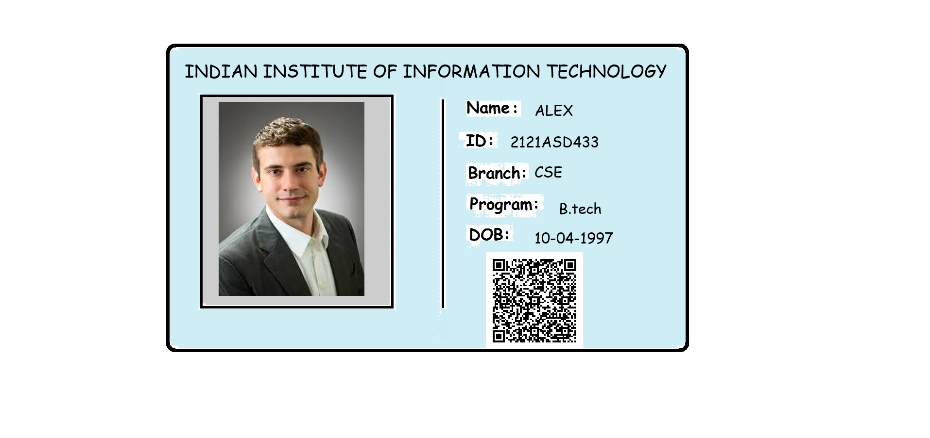 QR Code Based IdentityCard id card py At Master Utkarshyadav46 QR