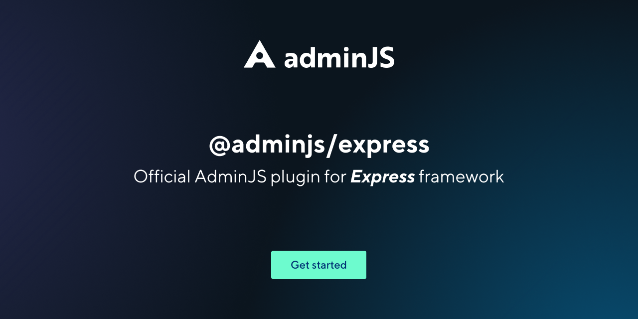 GitHub - SoftwareBrothers/adminjs-expressjs: This is an official ...