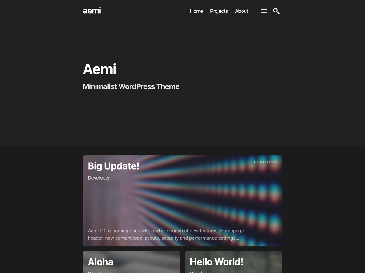 GitHub - g-cqd/aemi-wp: Aemi WordPress theme