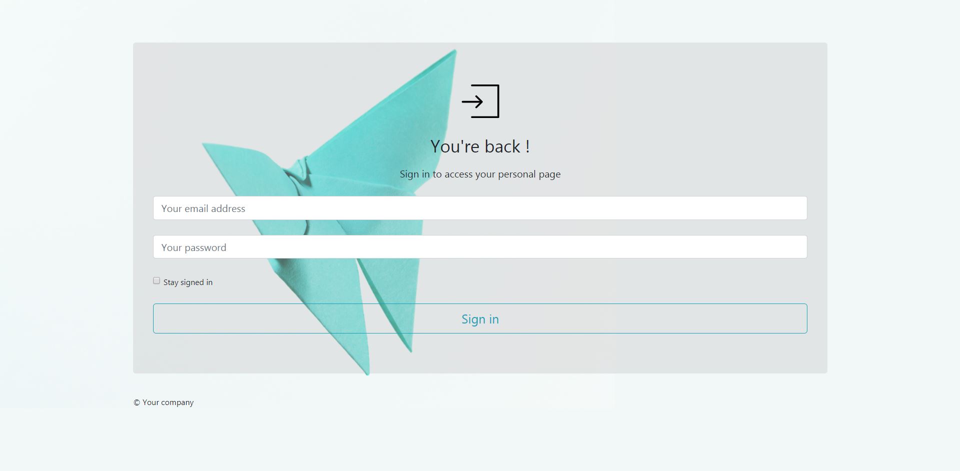 GitHub - GStaehler/Bootstrap-Sign-In-Page-Responsive-Template: The most ...