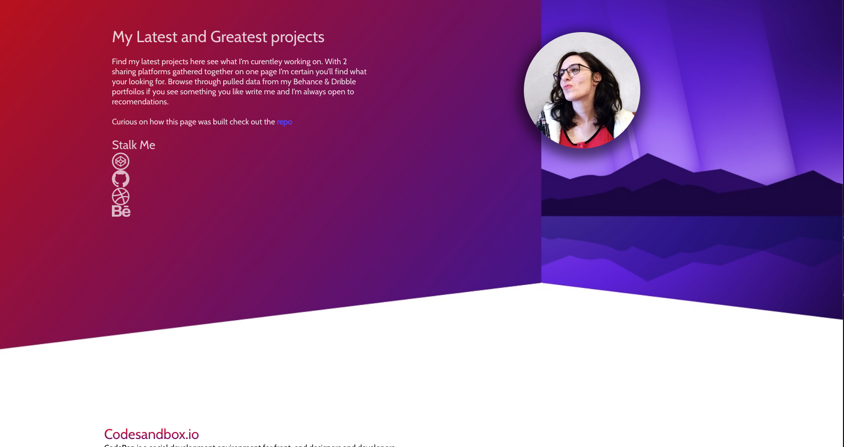 behance · GitHub Topics · GitHub