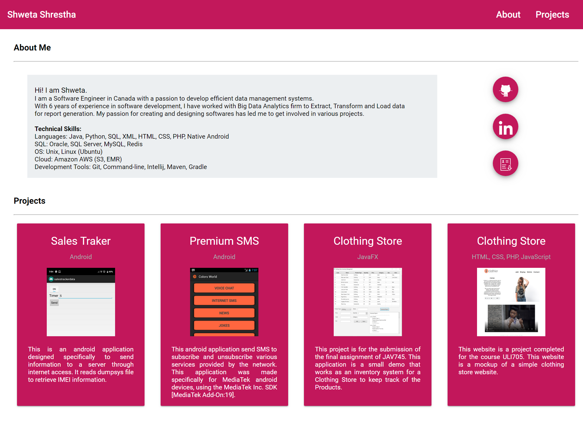 GitHub - shwetastha/portfolioDesign: 1 page website with portfolio