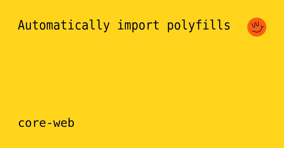 Github Mrhenry Core Web Like Core Js But For Web Apis