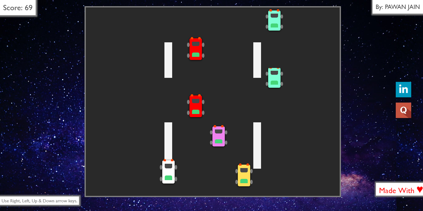 Github Jainpawan21 Racing Car Racing Car Game With Html Css Jquery
