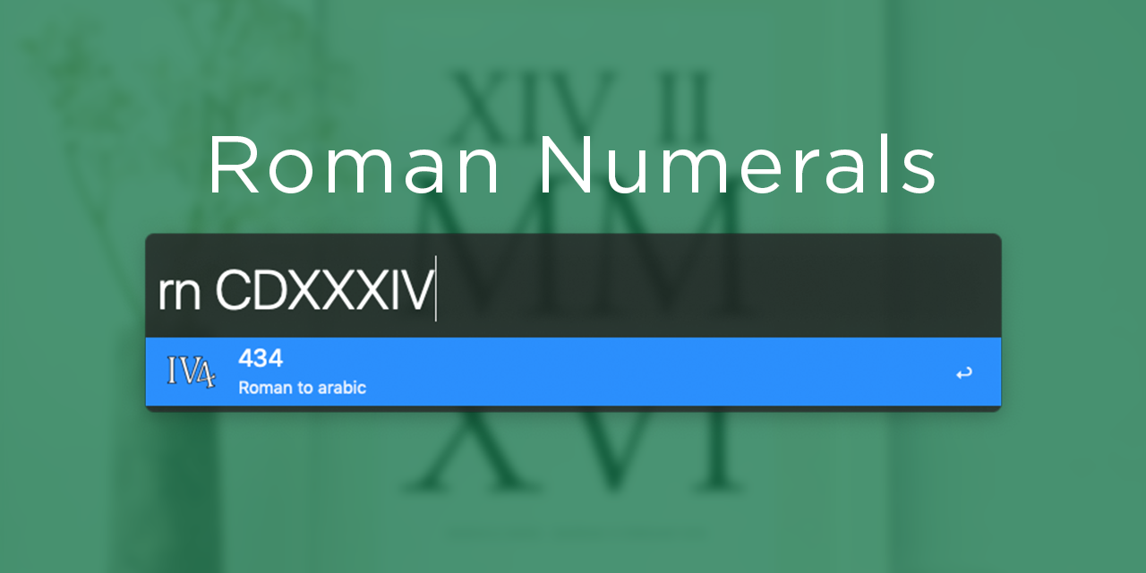 GitHub - shmulvad/alfred-roman-numerals: A simple Alfred workflow for converting between roman ...