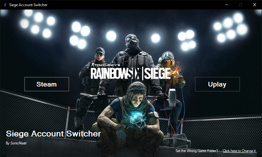 GitHub - SonicMastr/Siege-Account-Switcher: A simple GUI application ...