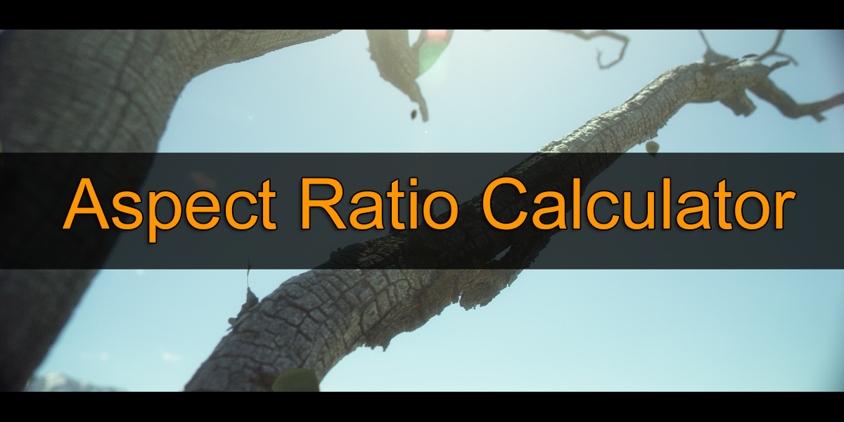 GitHub - semagnum/aspect-ratio-calculator: Aspect Ratio Calculator and ...