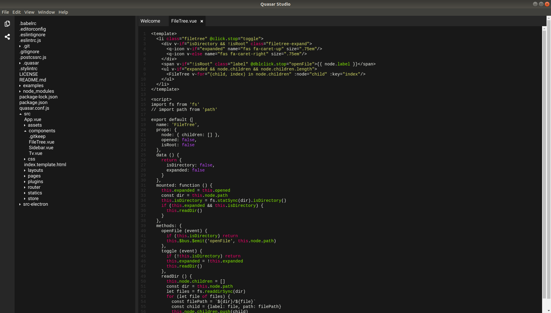 GitHub - kfields/quasar-studio: Quasar CodeMirror Electron IDE