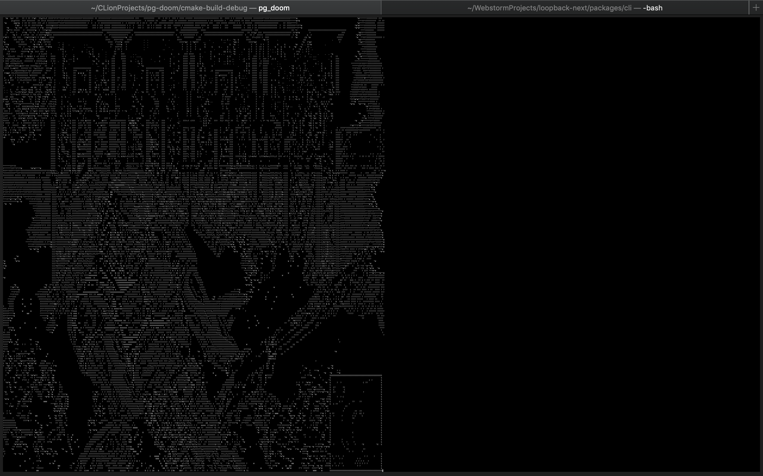 GitHub - marvinirwin/terminal-doom: DOOM in the terminal with curses
