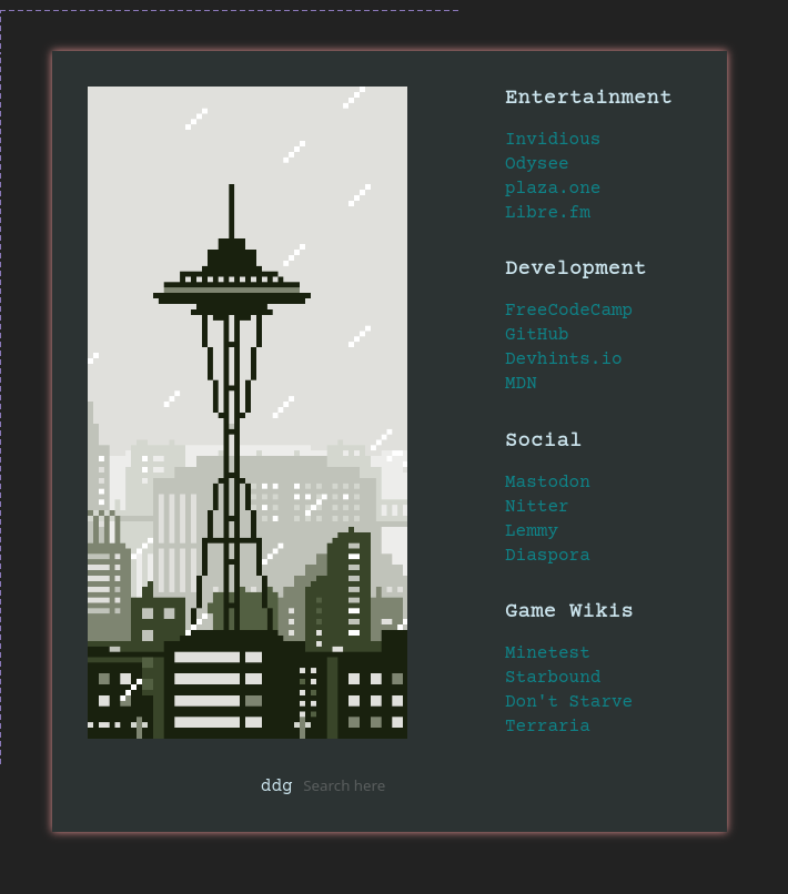 GitHub - dzpwl/startpage: A custom start page project