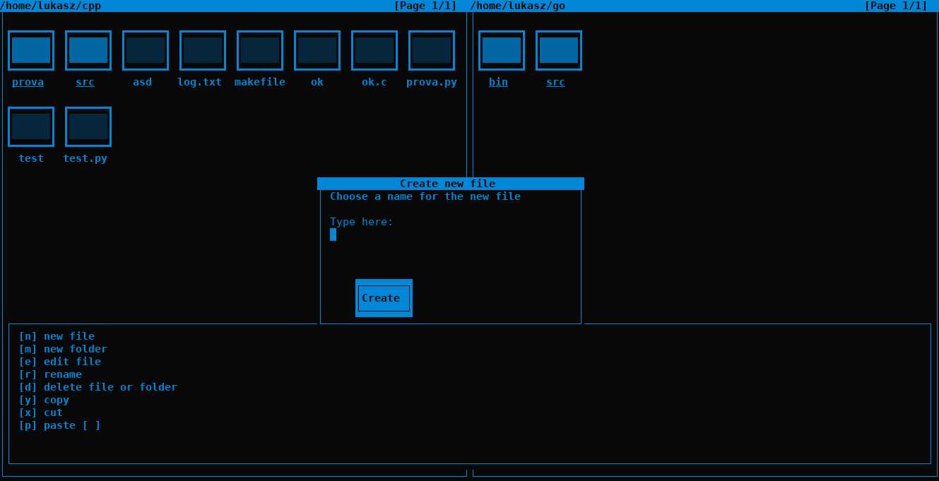 GitHub - lukaszmoskwa/ssfm: Curses based File Manager application
