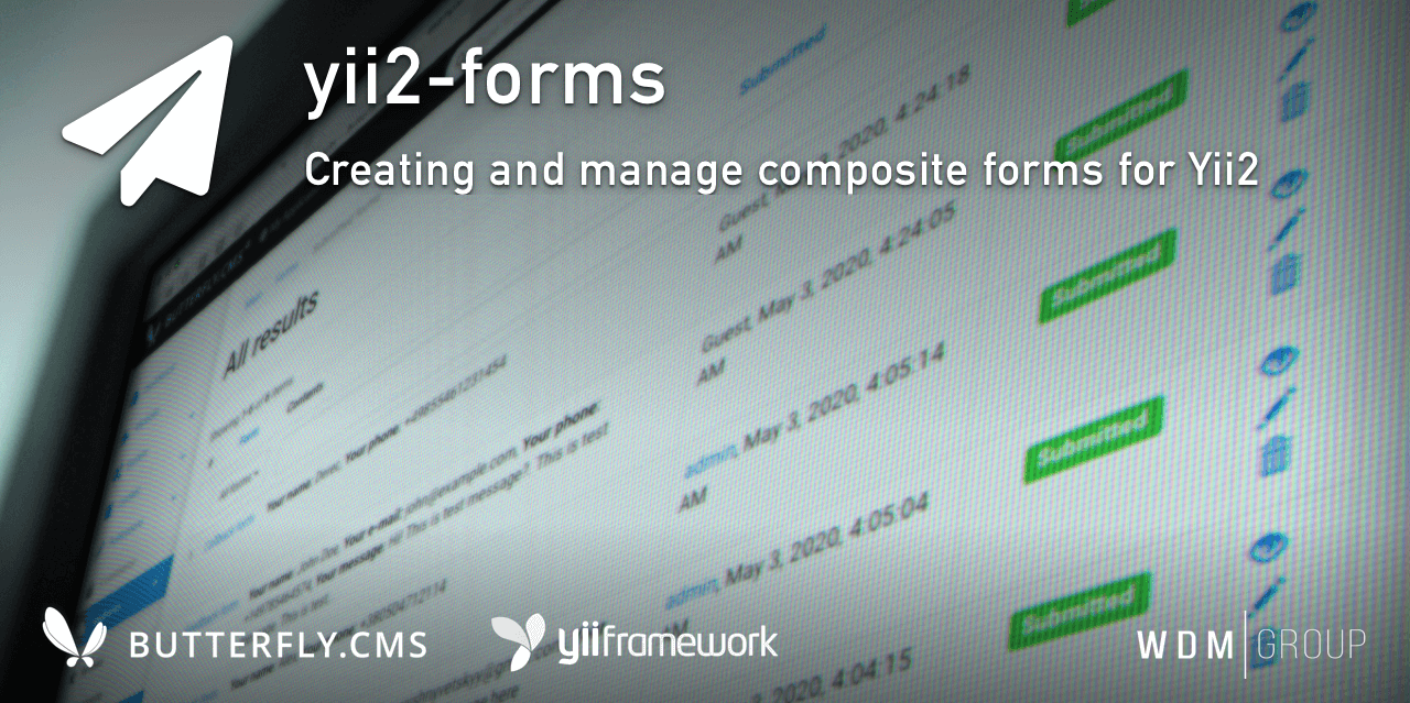 Github Wdmg Yii2 Forms Creation And Management Of User Forms