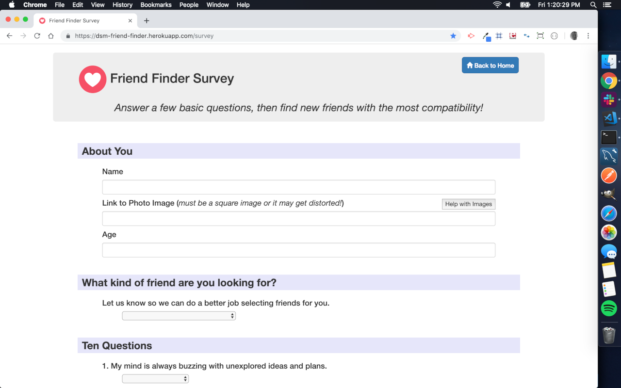 GitHub - desmondmullen/FriendFinder