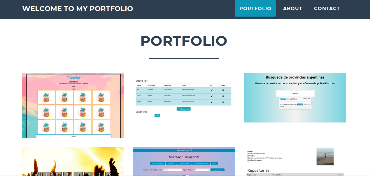 GitHub - matilfor/Portfolio: Portfolio made with startboostrap ...