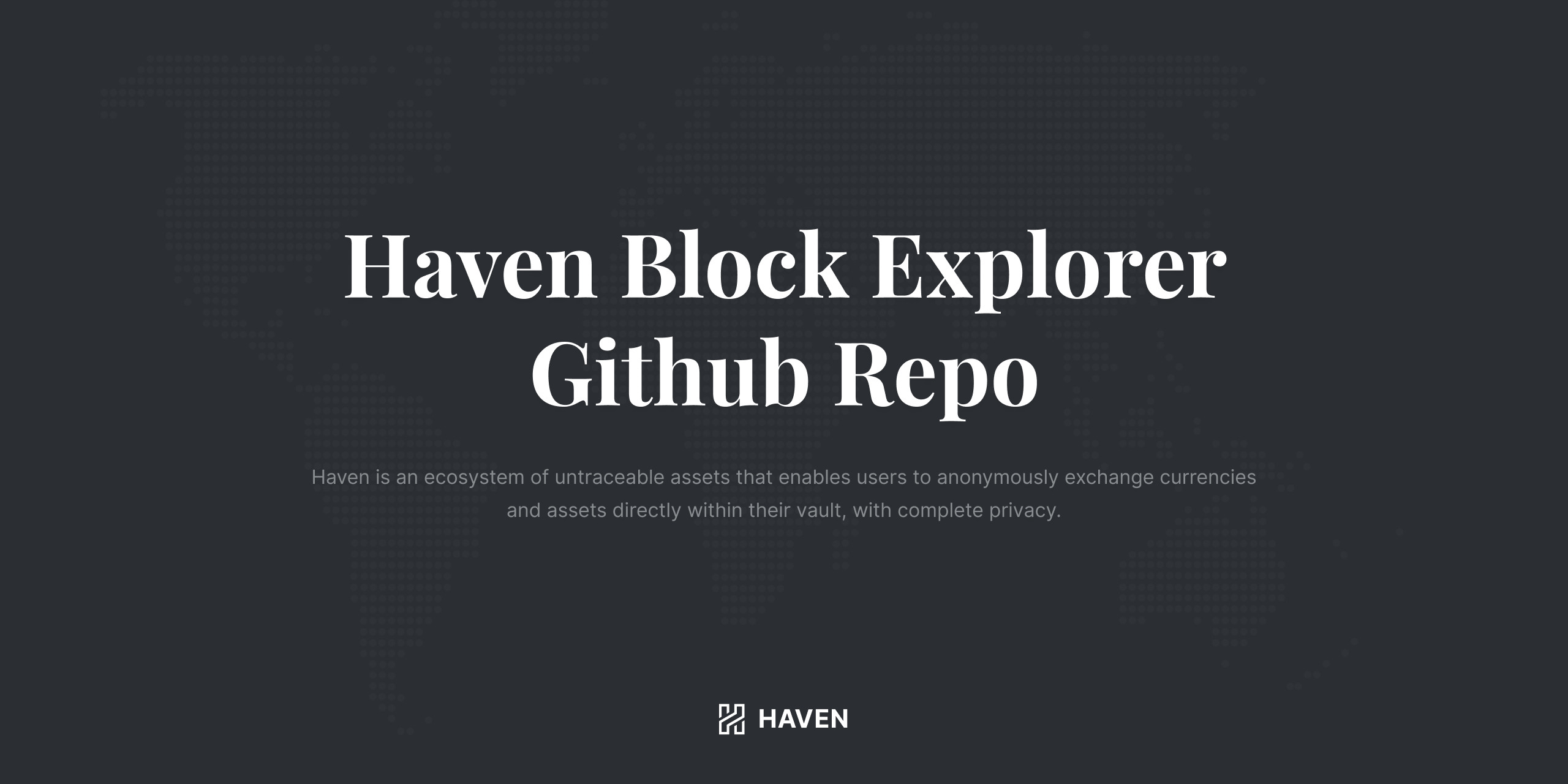 GitHub - haven-protocol-org/haven-block-explorer