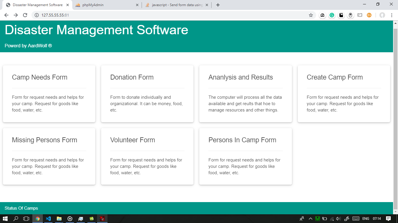 GitHub - muneebkattody/disaster-management: Disaster Management ...