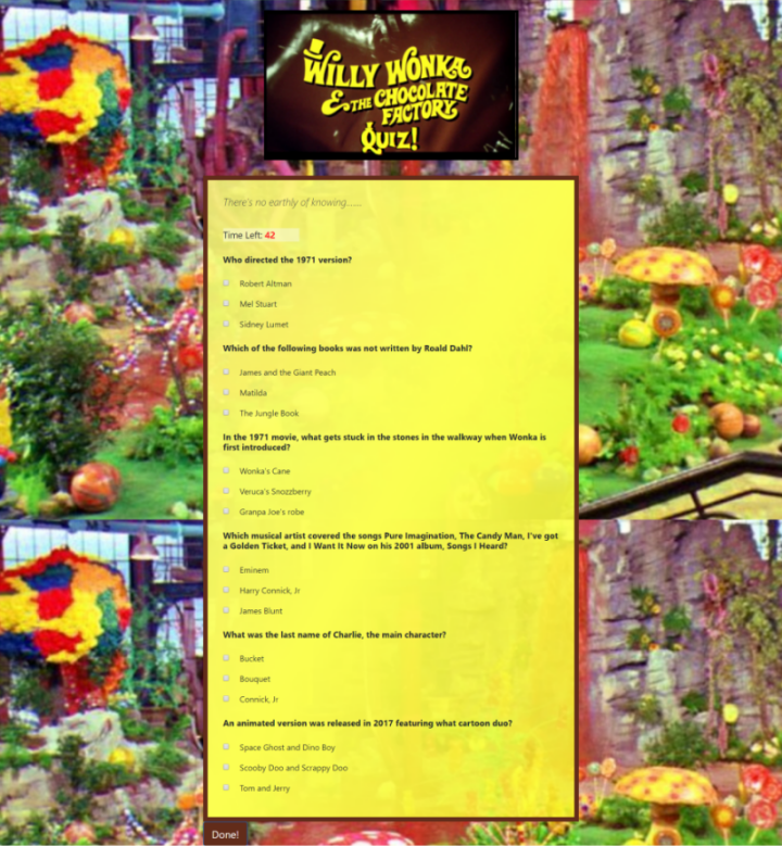 GitHub - KevinBevil/Willy-Wonka-Trivia-Game: A fun Willy Wonka (movie ...