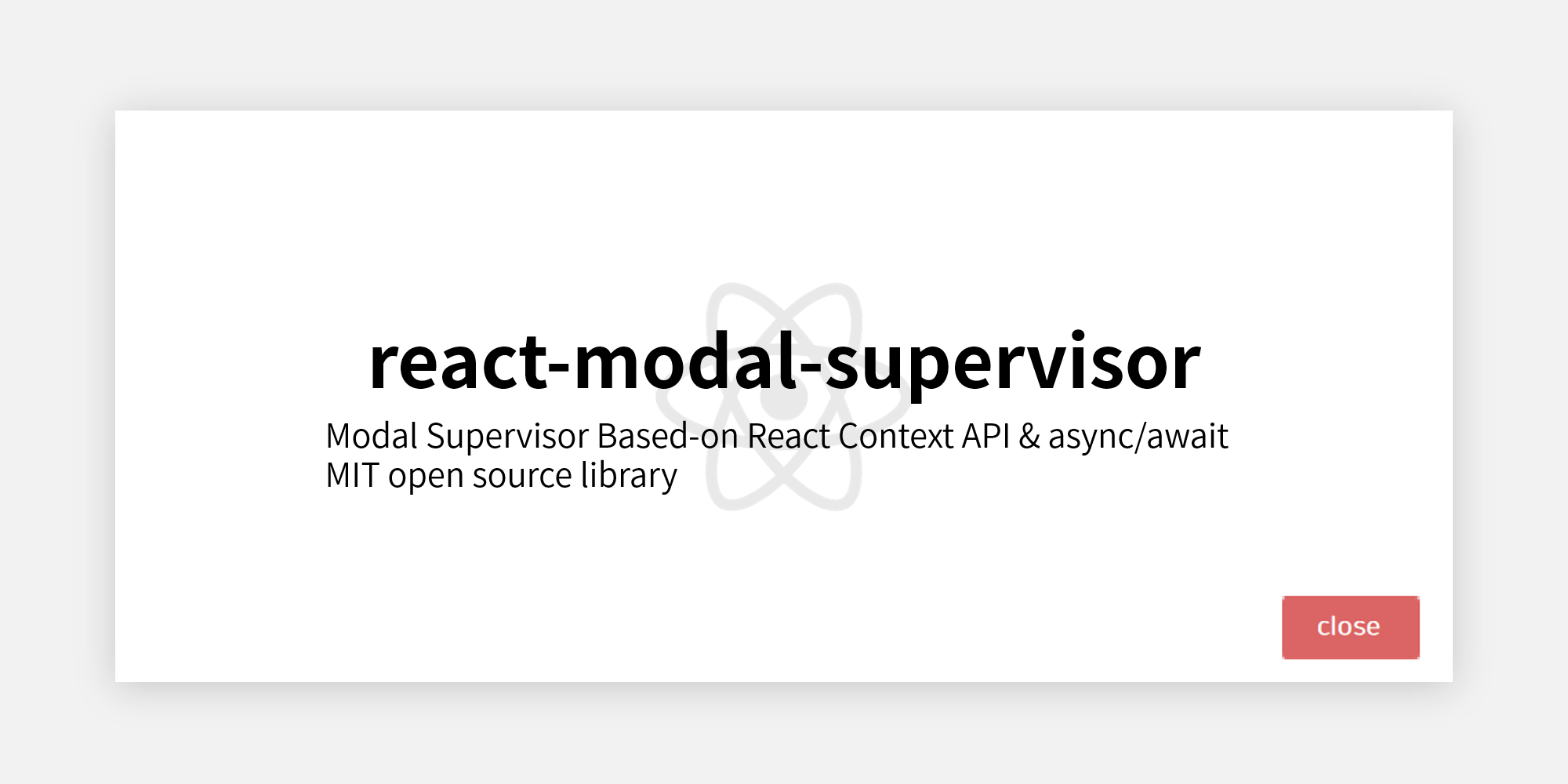 GitHub - bhbh1226/react-modal-supervisor: React's Array based Modal ... GitHub - bhbh1226/react-modal-supervisor: React's Array based Modal ...