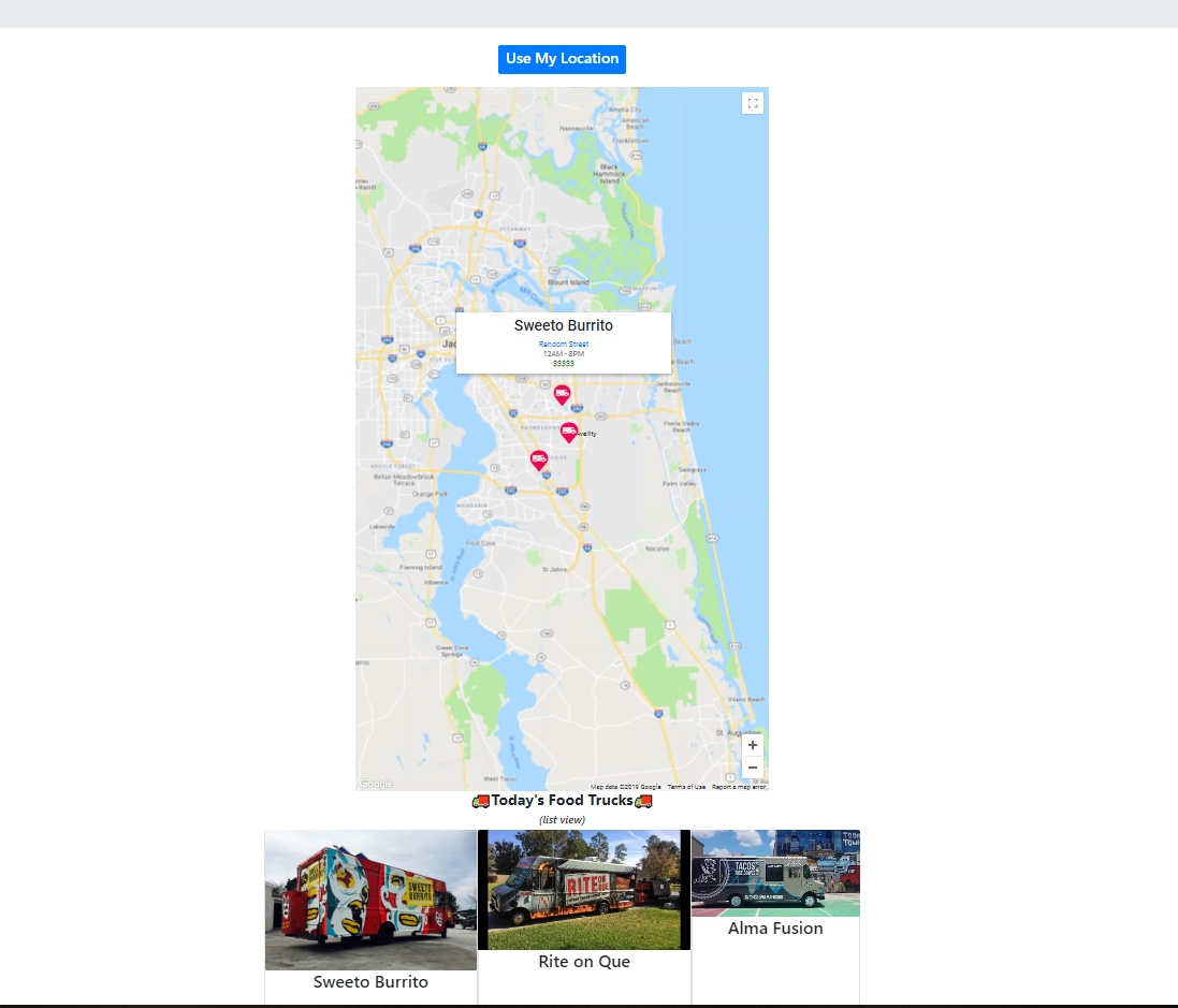 GitHub - tannerbyers/Food-Truck-Finder: My First React Project: Food ...