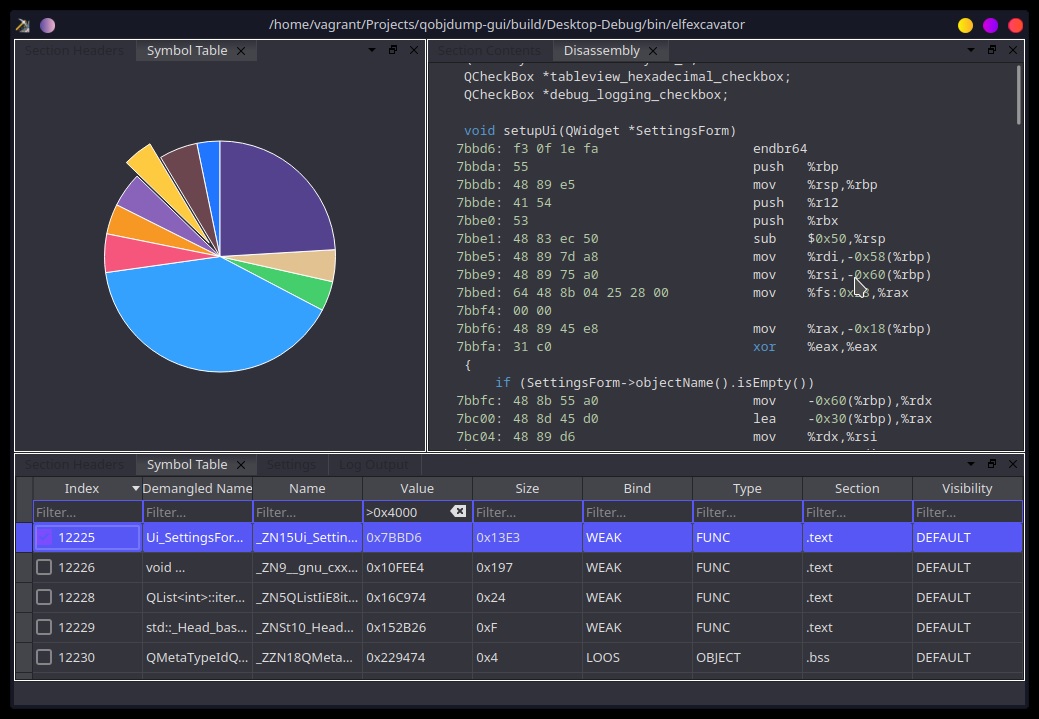 GitHub - JonTheBurger/ElfExcavator: Graphical frontend for objdump