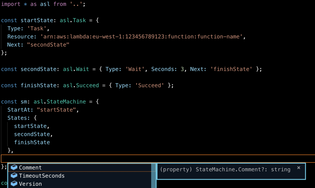 GitHub - fourTheorem/asl-types: TypeScript types for Amazon States ...