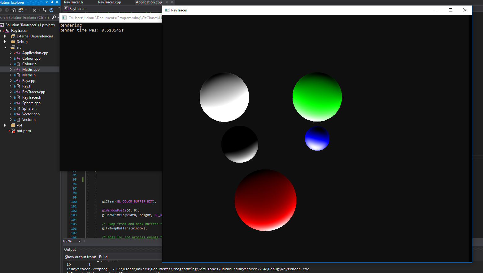 GitHub - HakaruN/Hakaru-s-Raytracer: This is my first ever attempt at a raytracer, it uses GLFW ...