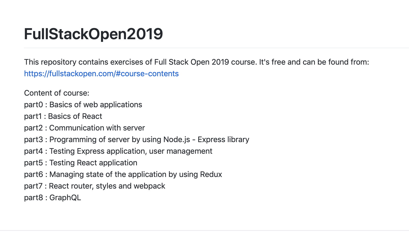 GitHub - MarikaKononen/FullStackOpen2019