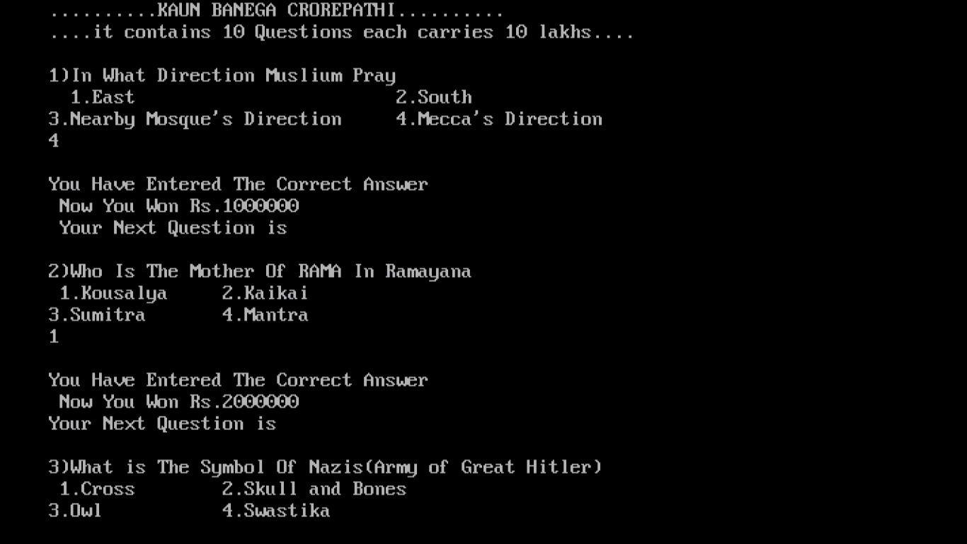 GitHub - Nehawadile/Kon-banega-crorepati