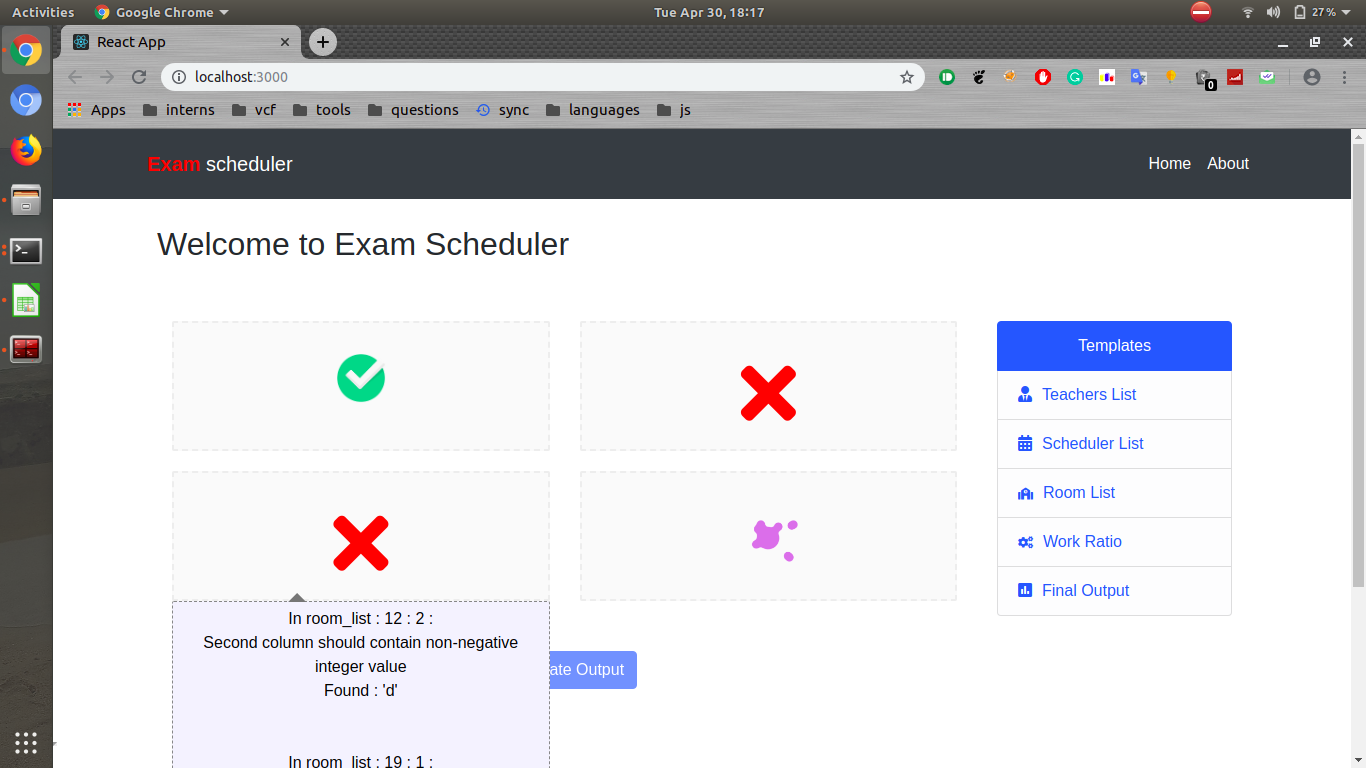 GitHub - srbcheema1/ExamScheduler: React based website for exam scheduler